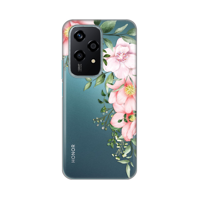 Honor 200 Lite silikonska maska Gentle Rose (Print)