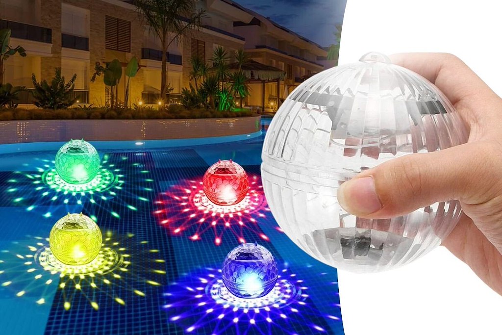 Solarna disko kugla za bazen DiscoPool, LED, 7 boja Top cena