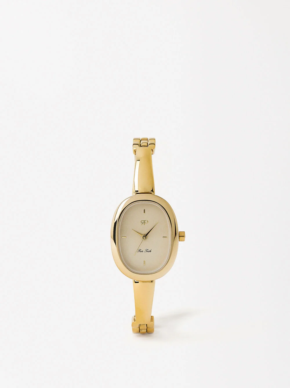 Oval Watch With Link Bracelet