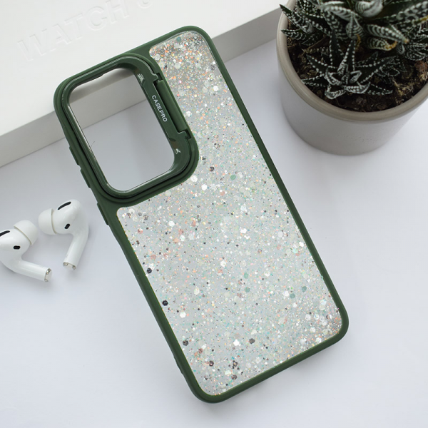 Maska Crystal Dots za Samsung A55 5G/ A556B zelena