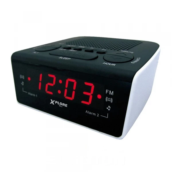 XPLORE Digitalni radio sa alarmom XP336 bela