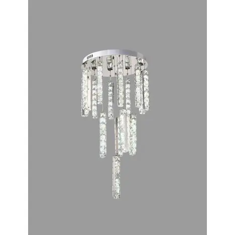 VESTA 79 Luster LED 64W 4000K kristal, Hrom