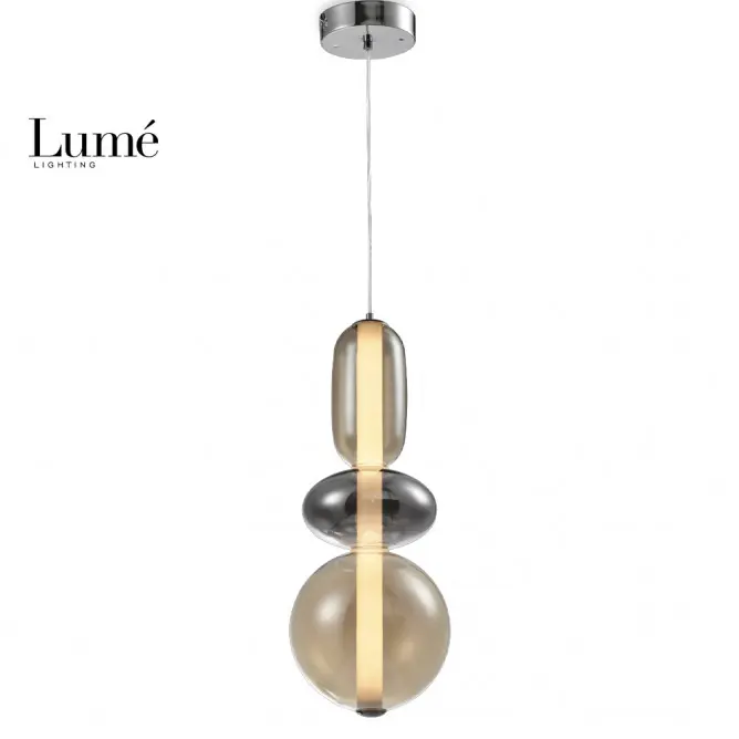 LUNA 225 Visilica 30W 3000K, Hrom