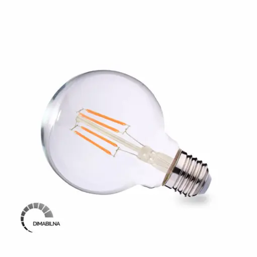 Dimabilna LED Filament sijalica, DIM G125, 9W, E27, 2700K, 1200lm