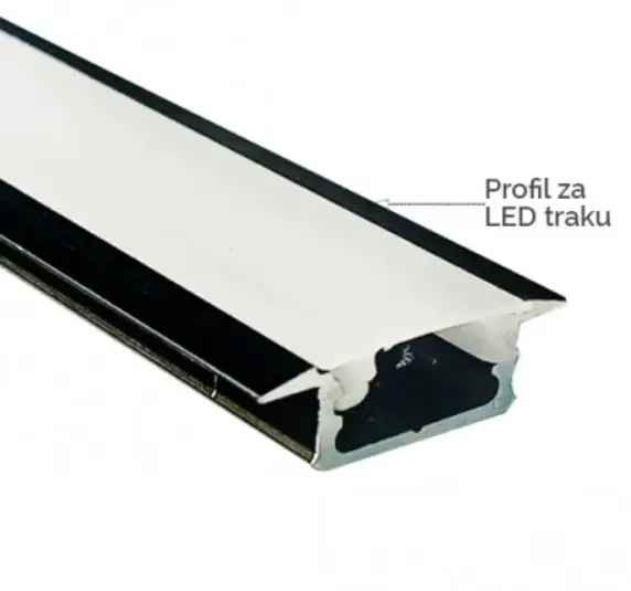 LL-ALP001-R Led profil, Crni