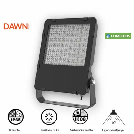 Dawn BR-FL200W-03Q LED Reflektor 4000K, 26000lm, 90°, IP65, Crni