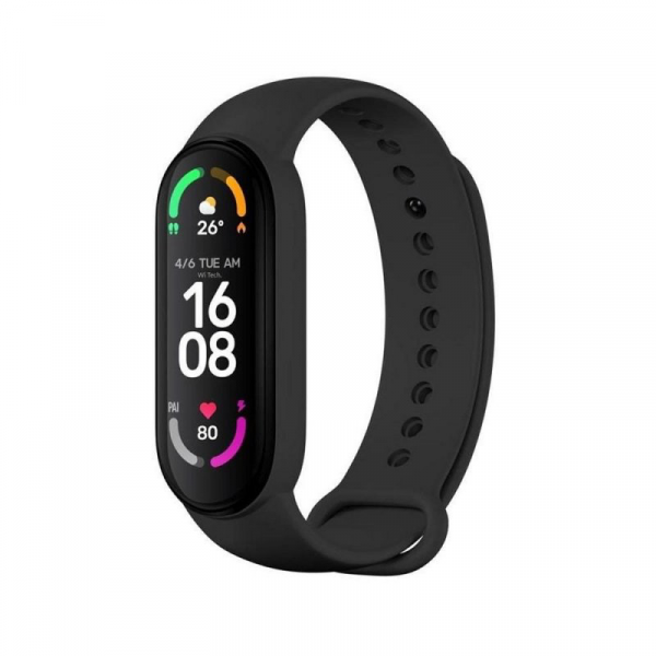 Silikonska narukvica za pametni sat Xiaomi Mi Band M5/ M6 crna