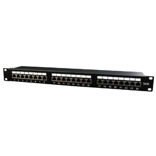 NPP-C524-002 Gembird Cat.5E 24 port shielded patch panel, 19 1U