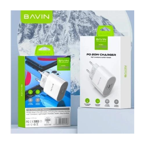 Bavin punjač 20W USB-C bela