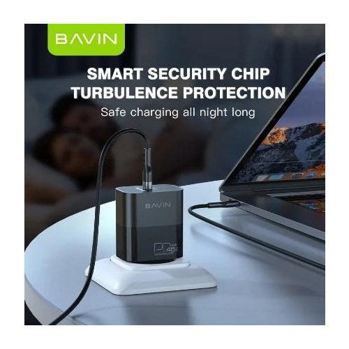Bavin punjač GaN 45W-PD USB-C crna