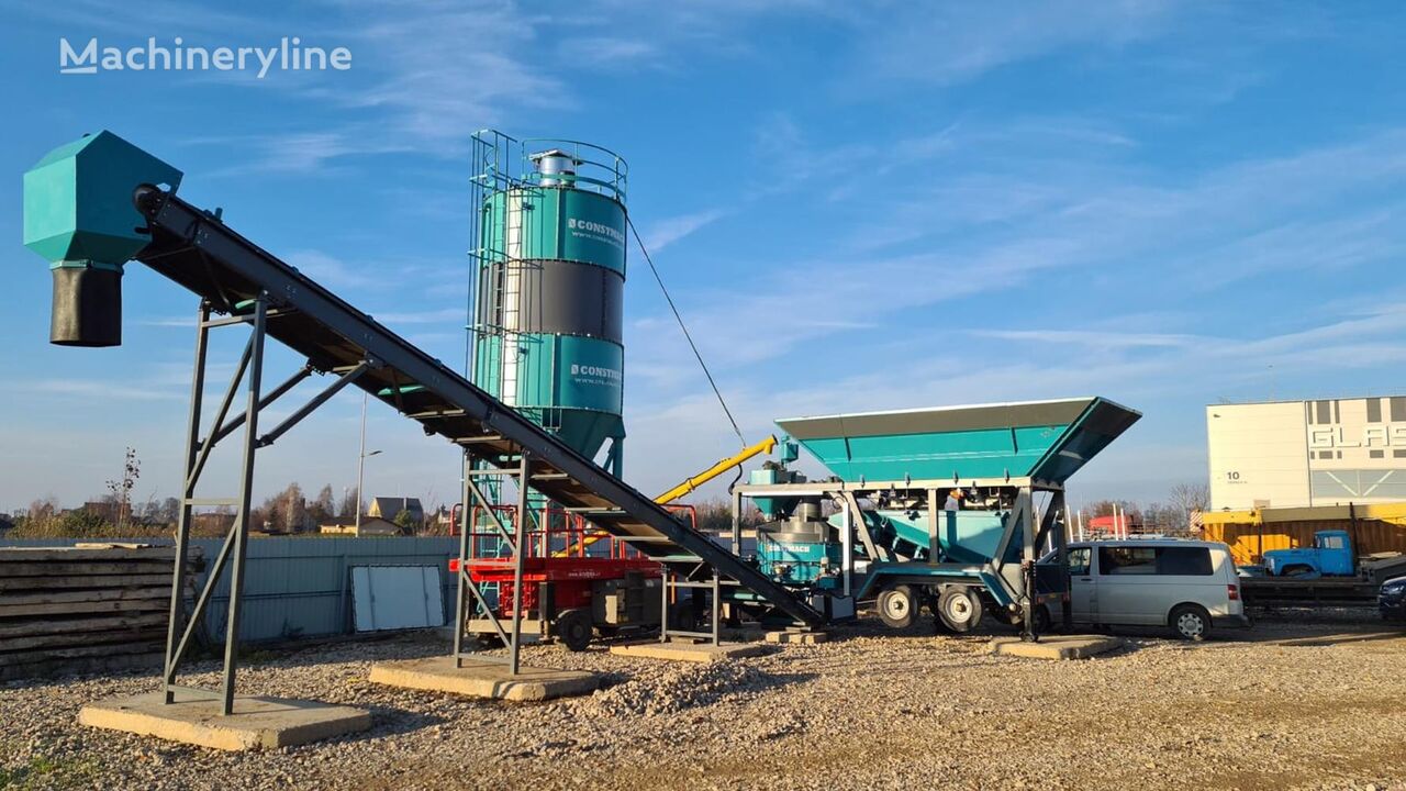 Nova Constmach 45 M3 Mini Mobile Concrete Batching Plant Mobile and Compact Typ fabrika betona