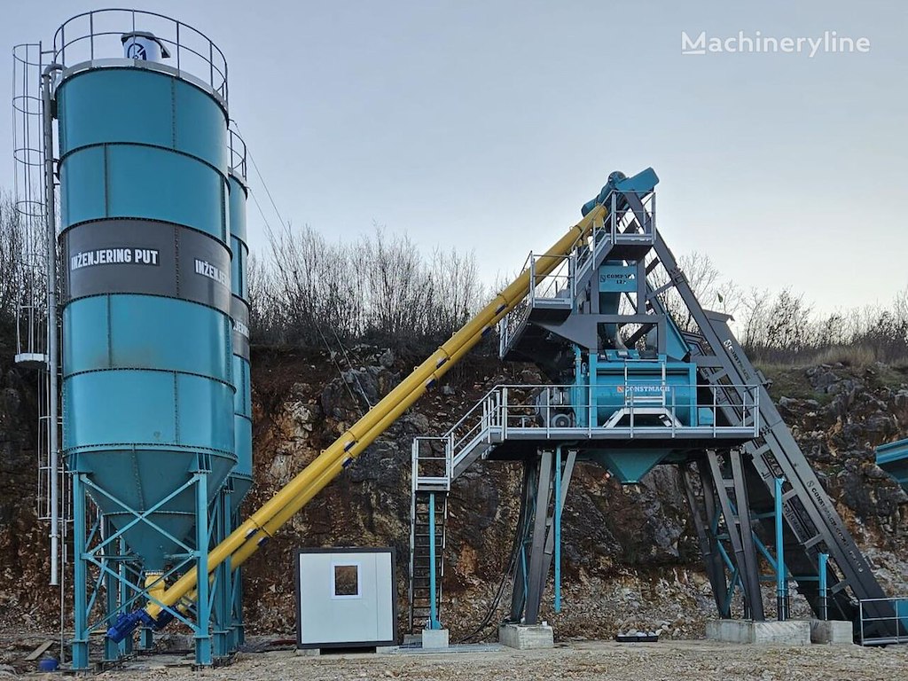 Nova Constmach 120 M3 Concrete Batching Plant Compact Type 2 Years Warranty fabrika betona