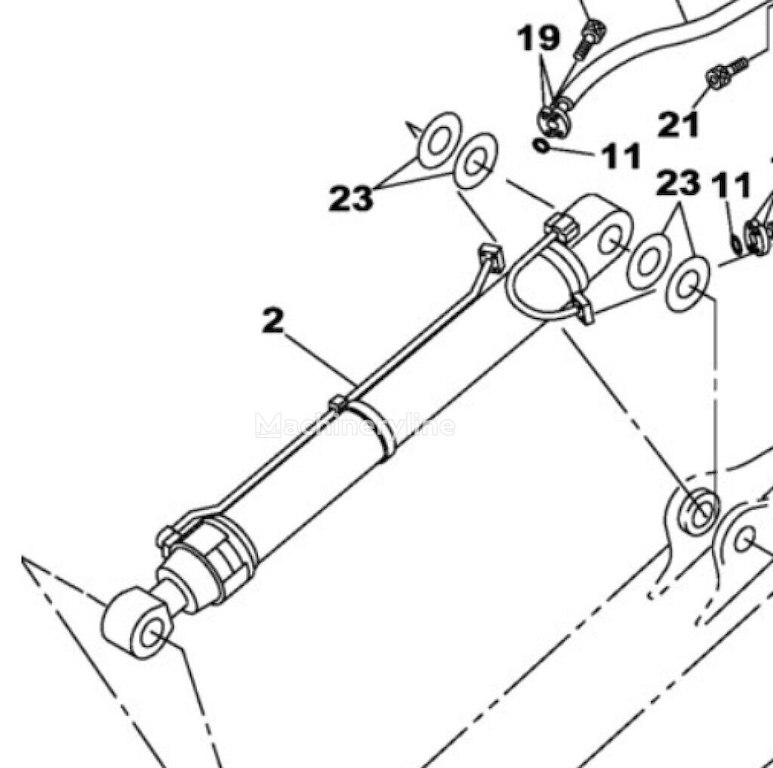 Case KTV12730 hidraulični cilindar za CX460 građevinske mašine