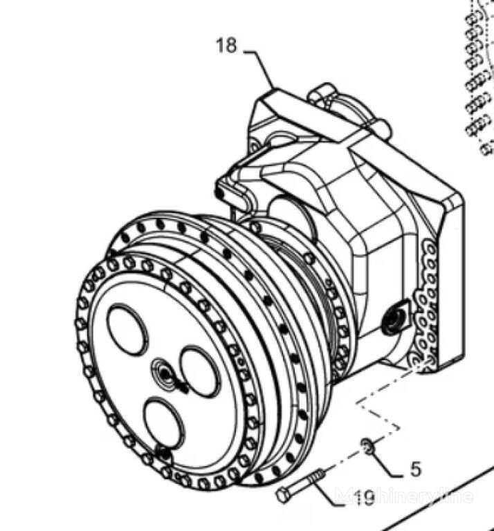 Case 47887693 47887693 rotacioni prenosnik za Case 2050M buldožera