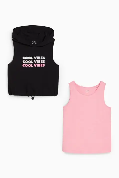 C&A Majica za devojčice, Crno - roze