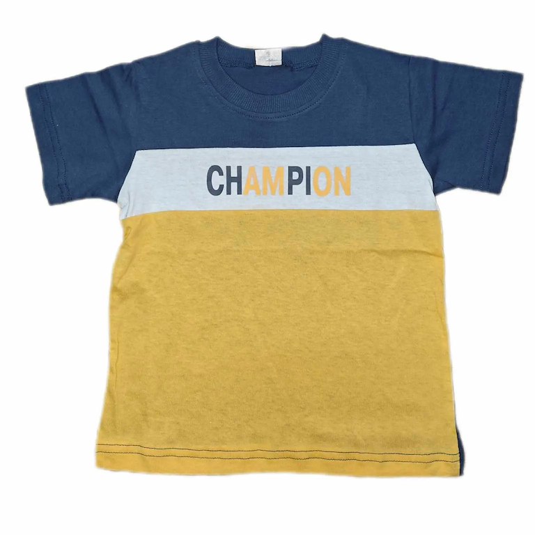 Dule i Neli Majica za dečake Champion, Plavo-belo-žuta