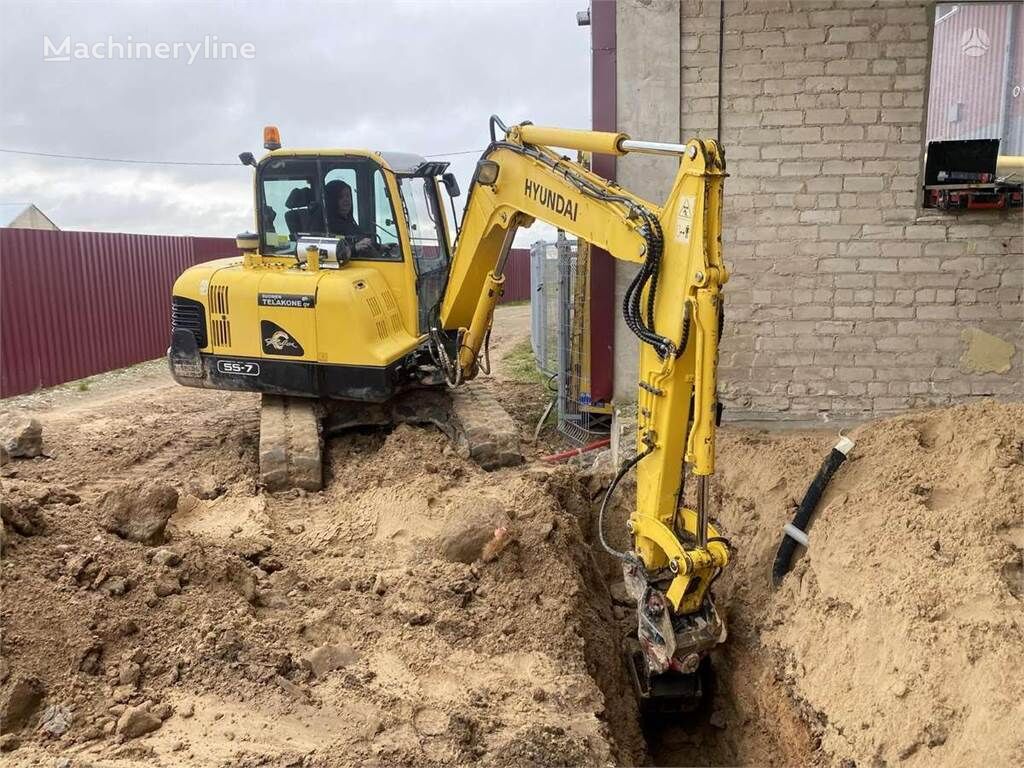 Hyundai Robex 55-7 ROTOTILT,SCANDINAVI bager guseničar