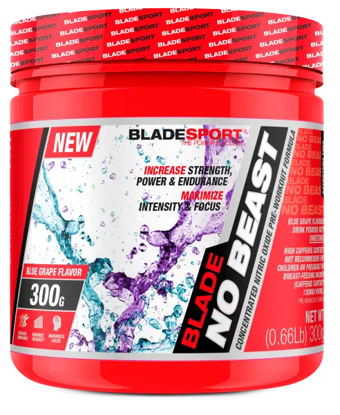 BLADE SPORT Pre-workout formula No Beast, Grožđe, 300g