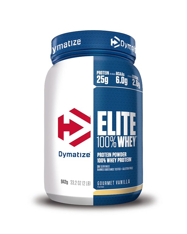 DYMATIZE Protein Elite 100% Whey, Vanila, 907g