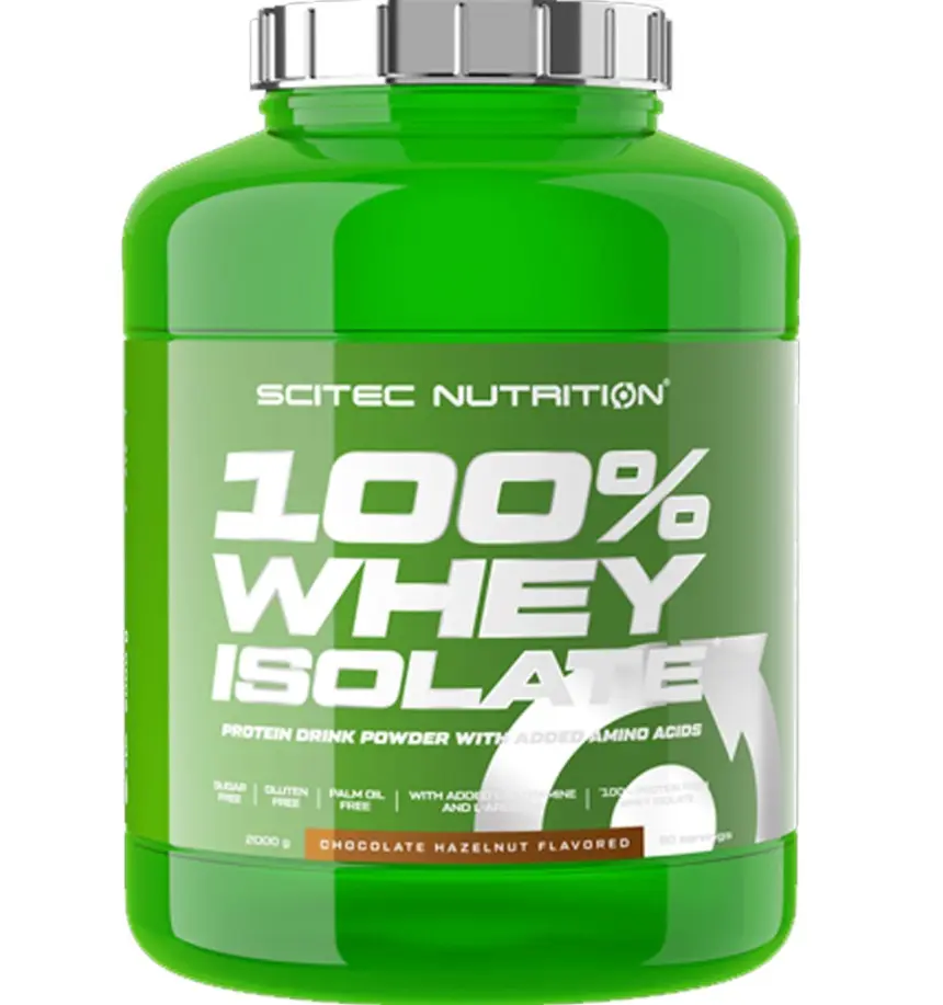 Scitec Nutrition Protein 100% Whey Isolate, Čokolada-lešnik 2kg