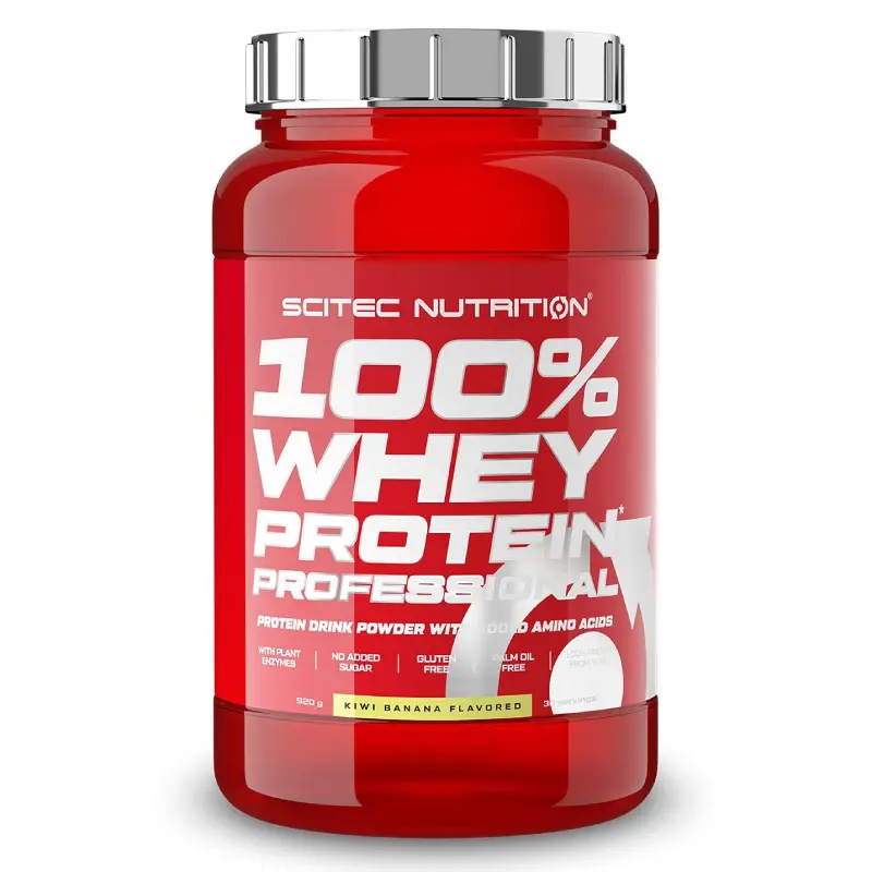 Scitec Nutrition Potein 100% Whey Professional, Kivi-banana 920g