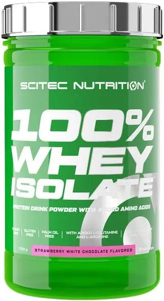 Scitec Nutrition Protein 100% Whey Isolate, Bela čokolada-jagoda 700g