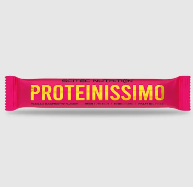 Scitec Nutrition Proteinska čokoladica Proteinissimo Prime, Vanila-malina 50g