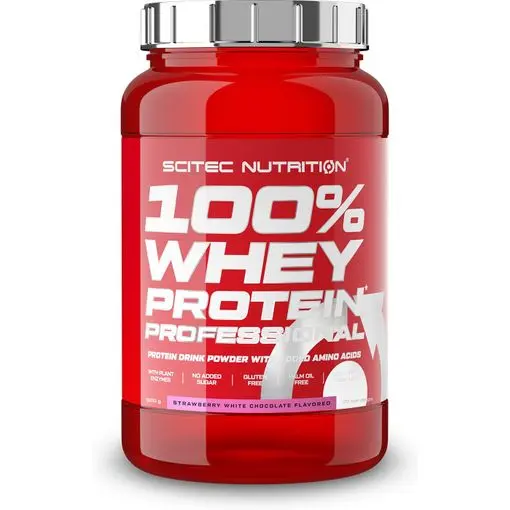 Scitec Nutrition Potein 100% Whey Professional, Bela čokolada-jagoda 920g