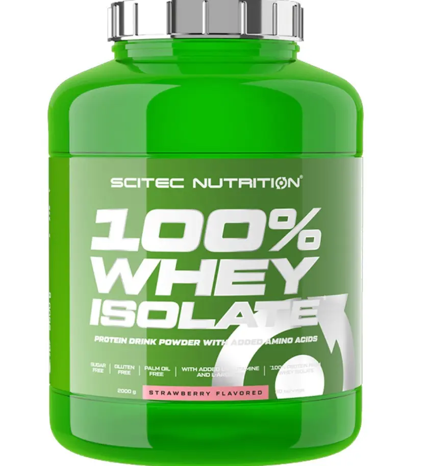 Scitec Nutrition Protein 100% Whey Isolate, Jagoda 2kg