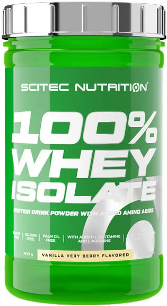 Scitec Nutrition Protein 100% Whey Isolate, Vanila-šumsko voće 700g