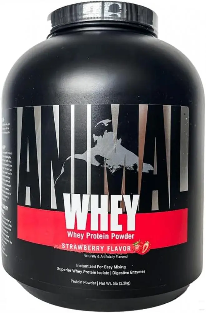 Universal Nutrition Protein Animal Whey, Jagoda, 2,3kg