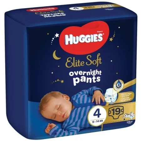 HUGGIES Elite Soft Overnight Pants Pelene gaće (4) 9-14 kg 19 kom