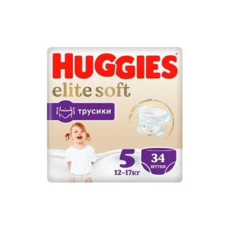 HUGGIES Elite Soft Pants Pelene gaće (5) 12-17 kg 34kom