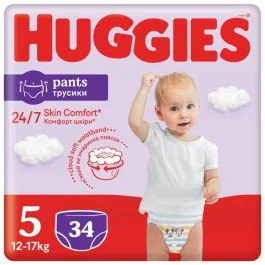 HUGGIES Pants Pelene gaće (5) 12-17 kg 34kom