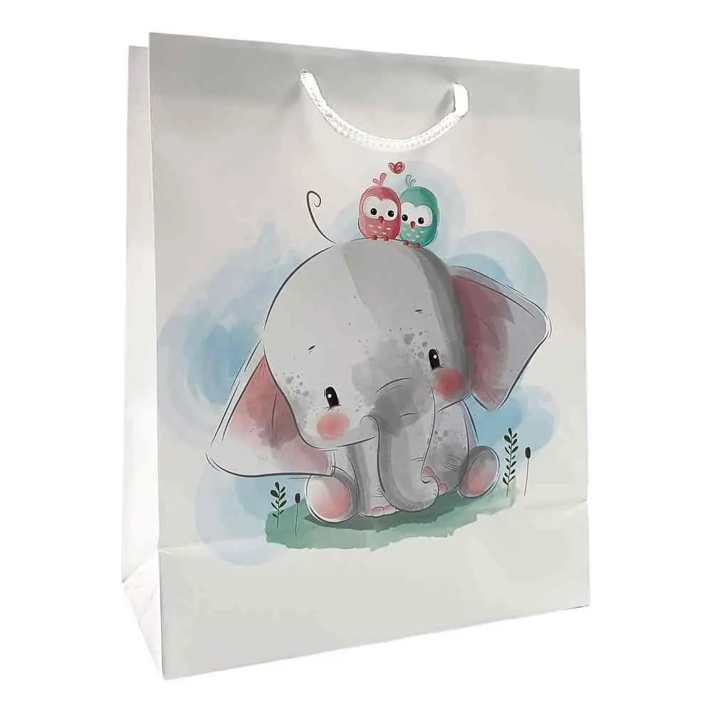 EUREKA Ukrasna kesa Large Baby elephant 26x32x12 cm