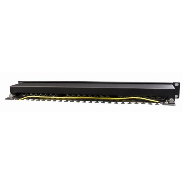 GEMBIRD NPP-C624-002 Cat.6 24 port shielded patch panel, 19 1U