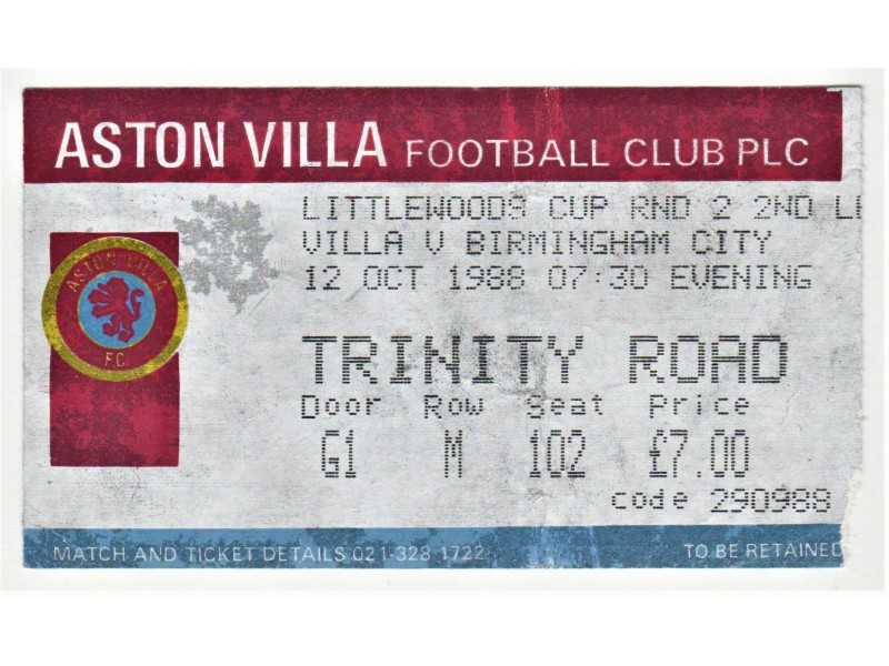 1988, ASTON VILLA - BIRMINGHAM! Gradski derbi, pre 36 g