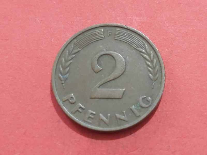 Nemačka - 2 pfennig 1959 god F