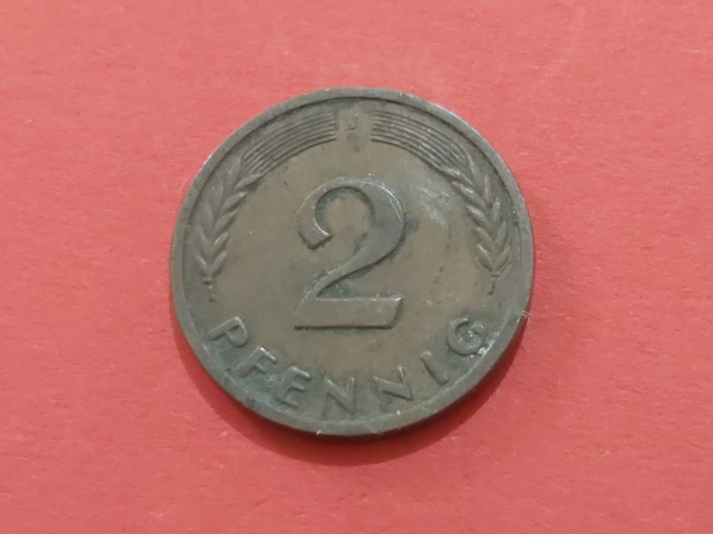 Nemačka - 2 pfennig 1961 god J