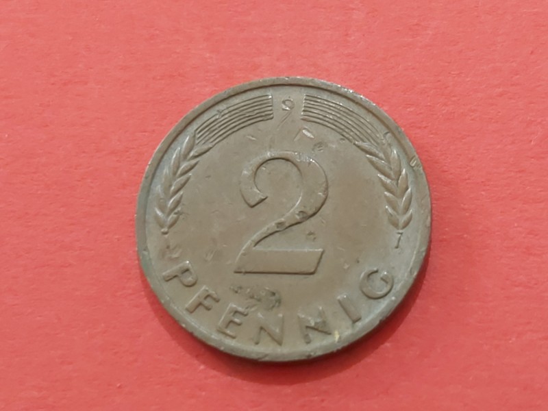 Nemačka - 2 pfennig 1962 god D