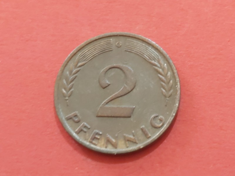 Nemačka - 2 pfennig 1964 god G