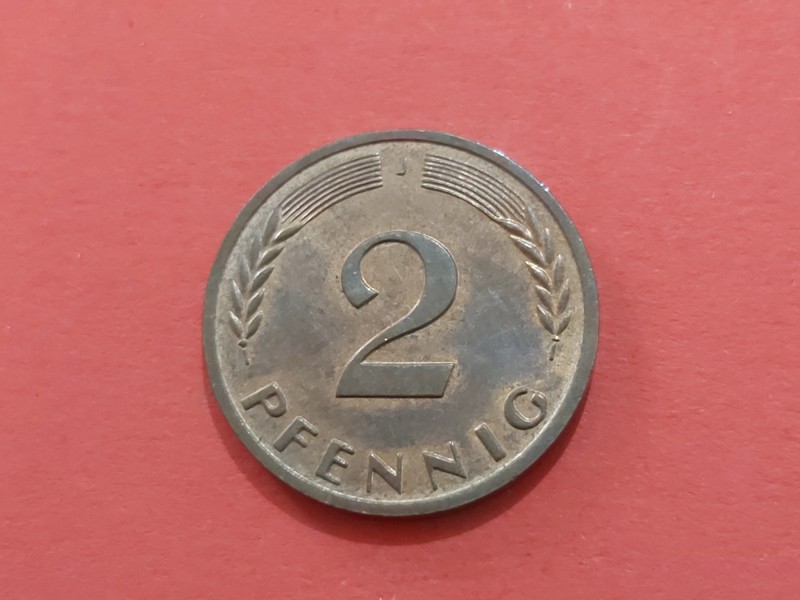 Nemačka - 2 pfennig 1966 god J