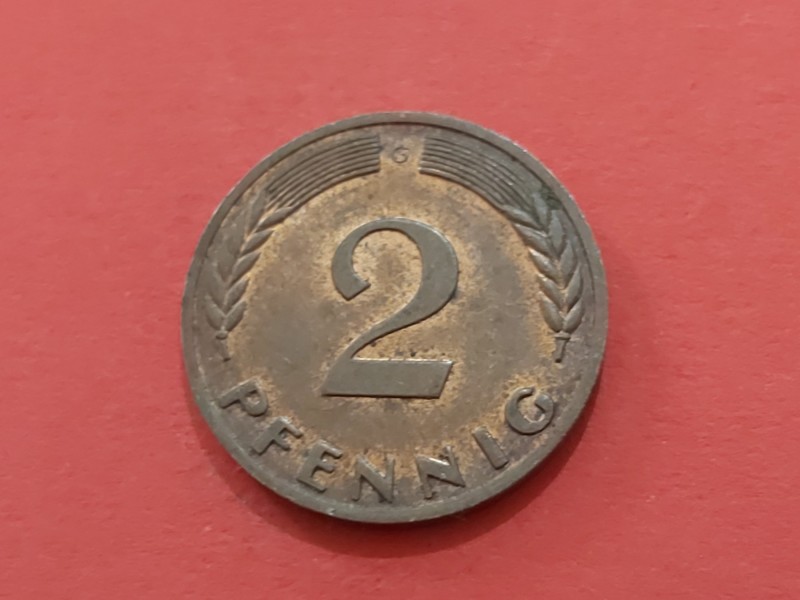 Nemačka - 2 pfennig 1969 god G