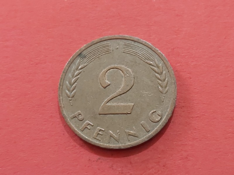 Nemačka - 2 pfennig 1970 god J