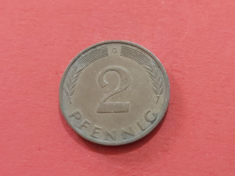 Nemačka - 2 pfennig 1971 god G