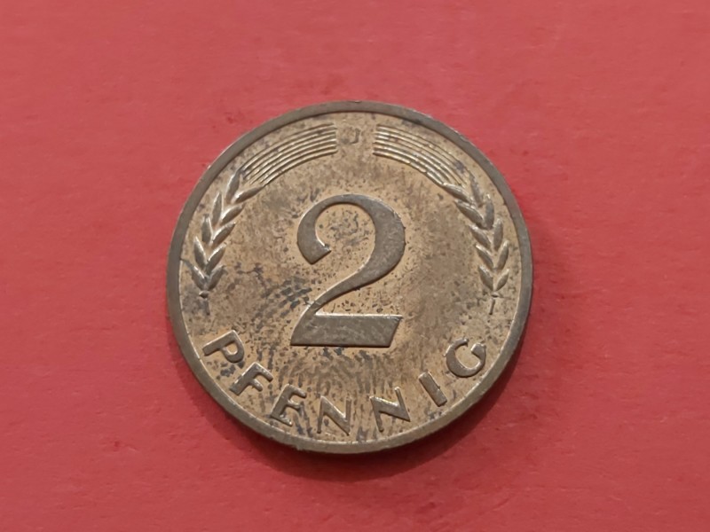 Nemačka - 2 pfennig 1971 god J