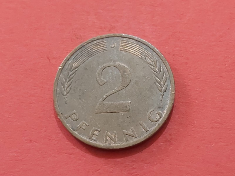 Nemačka - 2 pfennig 1975 god J