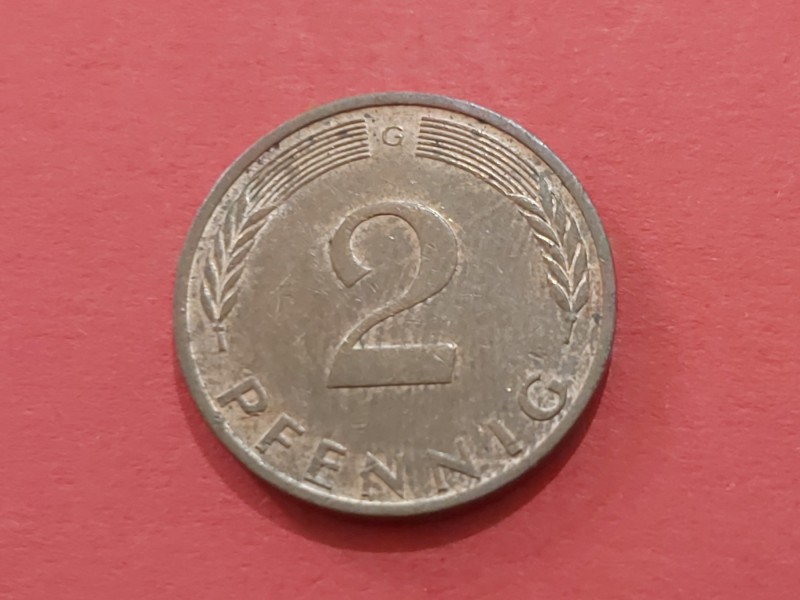 Nemačka - 2 pfennig 1976 god G