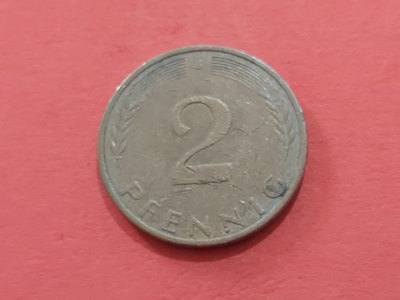 Nemačka - 2 pfennig 1976 god J