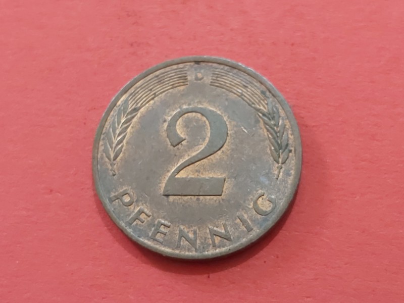 Nemačka - 2 pfennig 1977 god D